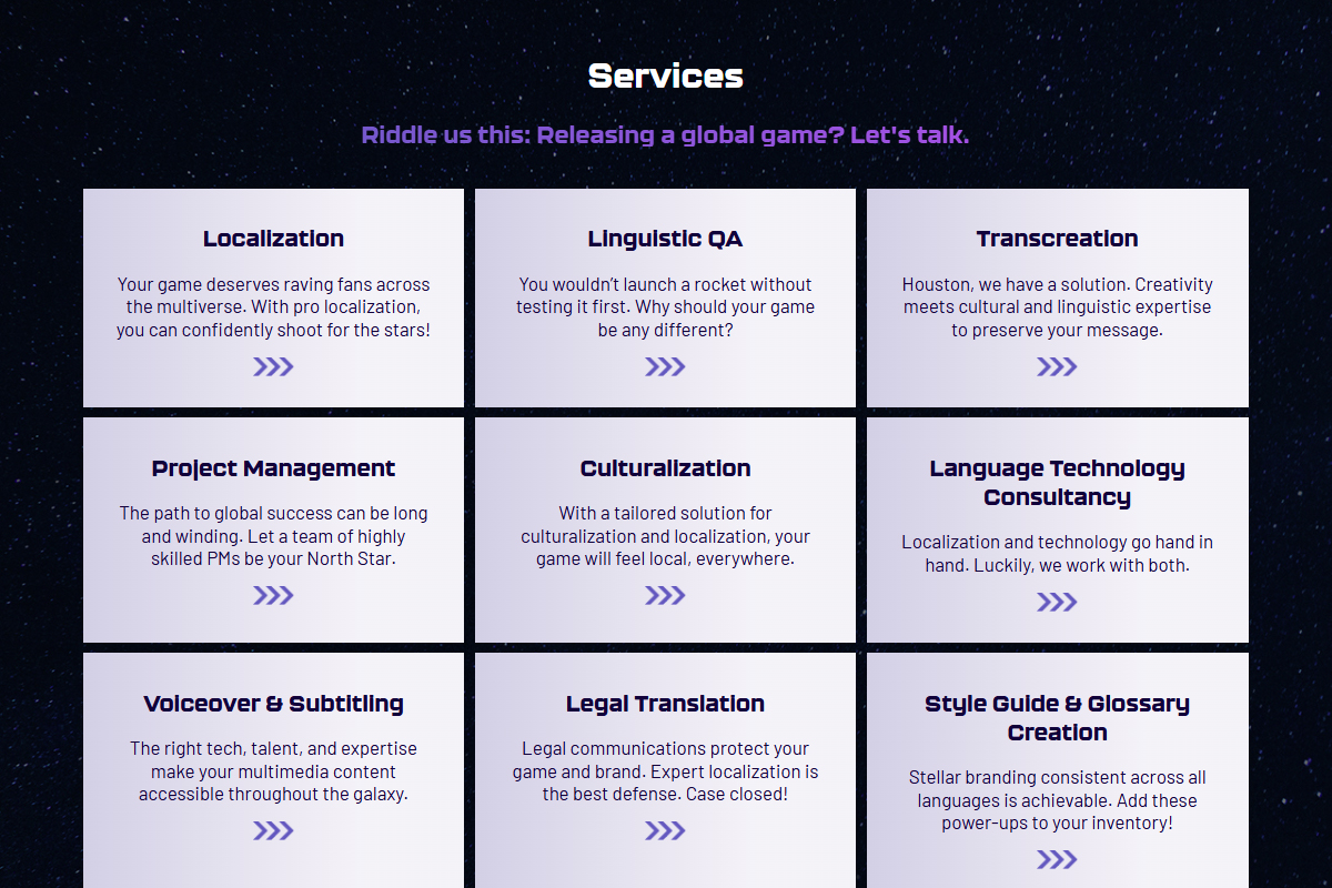 Services Terra Localizations
